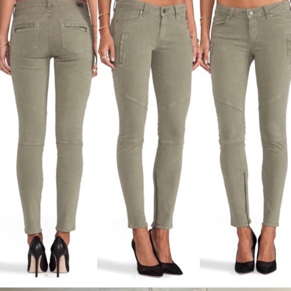 PAIGE | Jeans | Paige Marley Skinny Jeans In Army Fatigue With Ankle ...